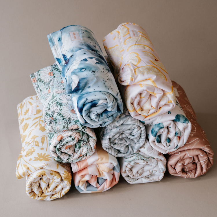 Waterproof Cot & Bassinet Sheets by Cloth Bums