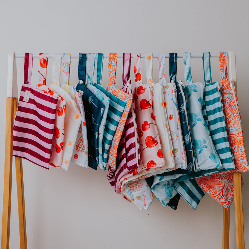Small Wet Bag - Cherry Pop – Cloth Bums
